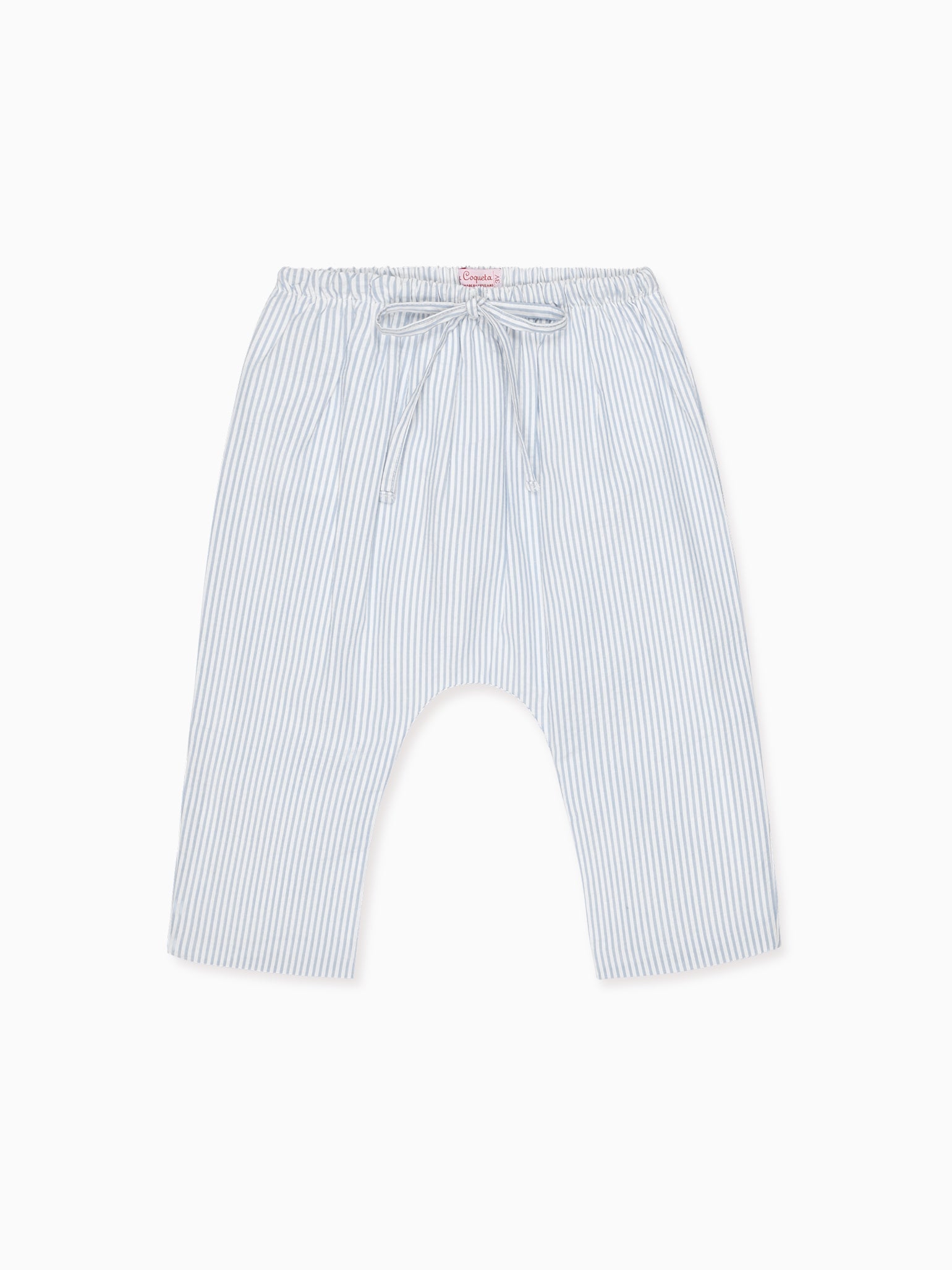 Blue Stripe Alex Baby Trousers | La Coqueta US – La Coqueta Kids