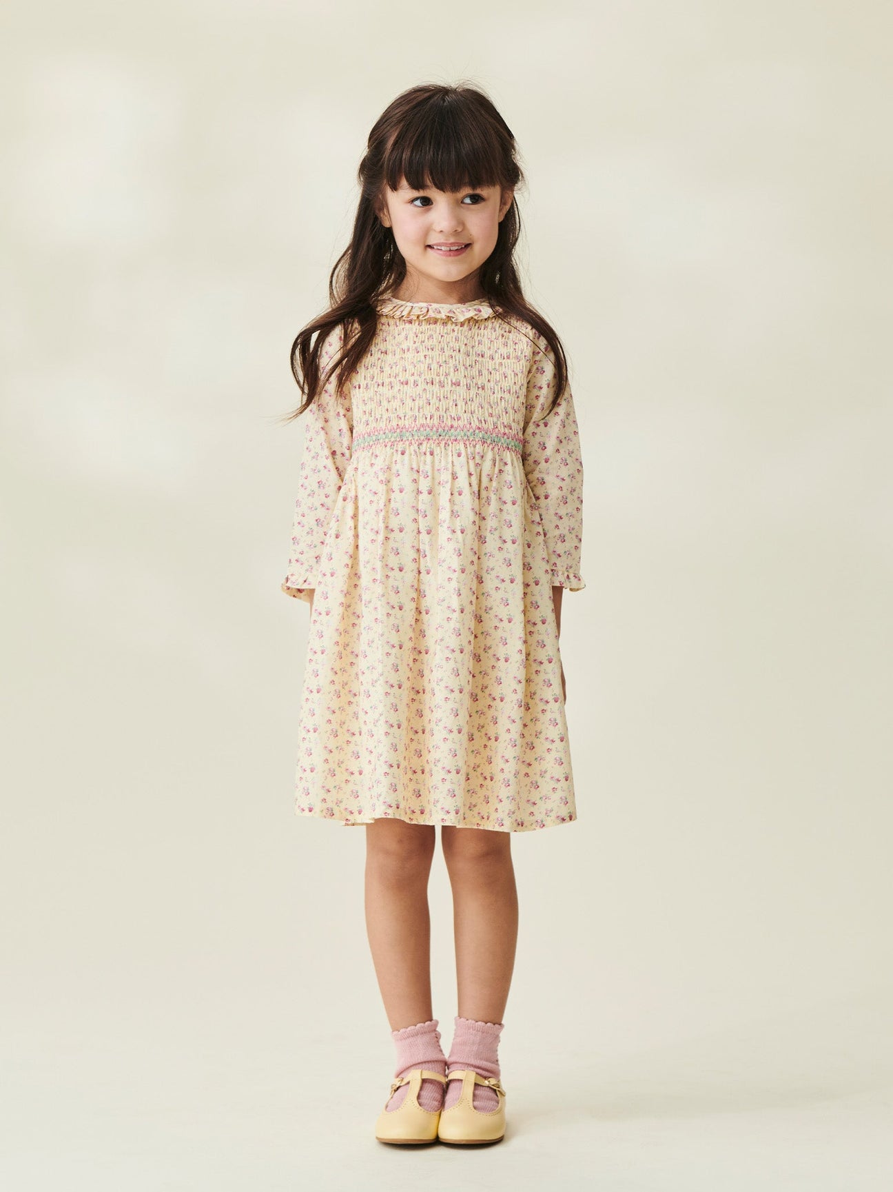 Girls Yellow Dresses | Light to Mustard | La Coqueta Kids