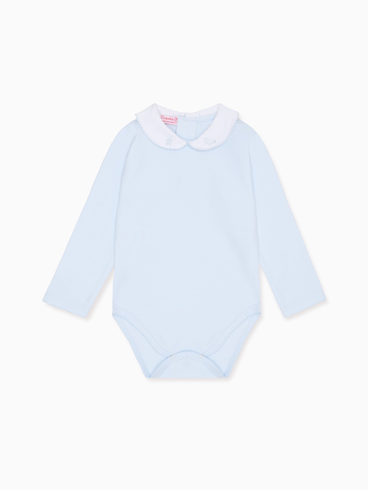 Dusty Blue Cielo Baby Body Vest | La Coqueta Kids UK