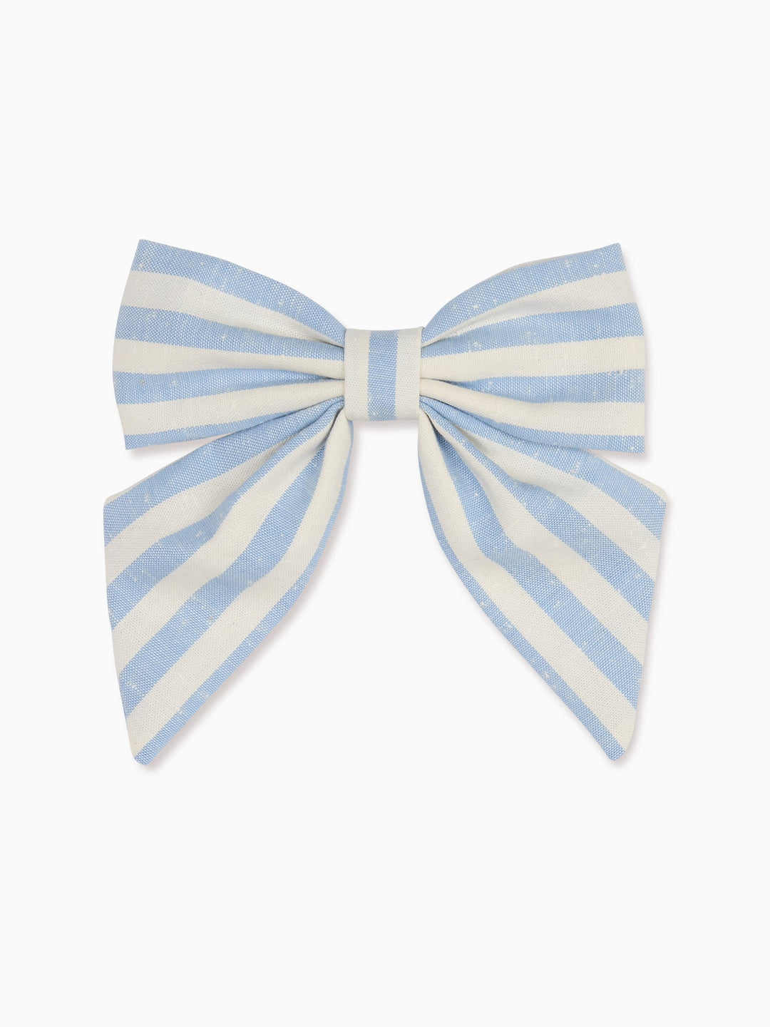 Blue Stripe Girl Large Bow Clip | La Coqueta UK – La Coqueta Kids