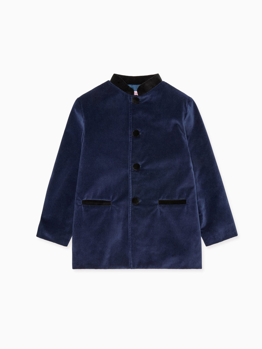 Navy Hugo Boy Jacket | La Coqueta Kids UK