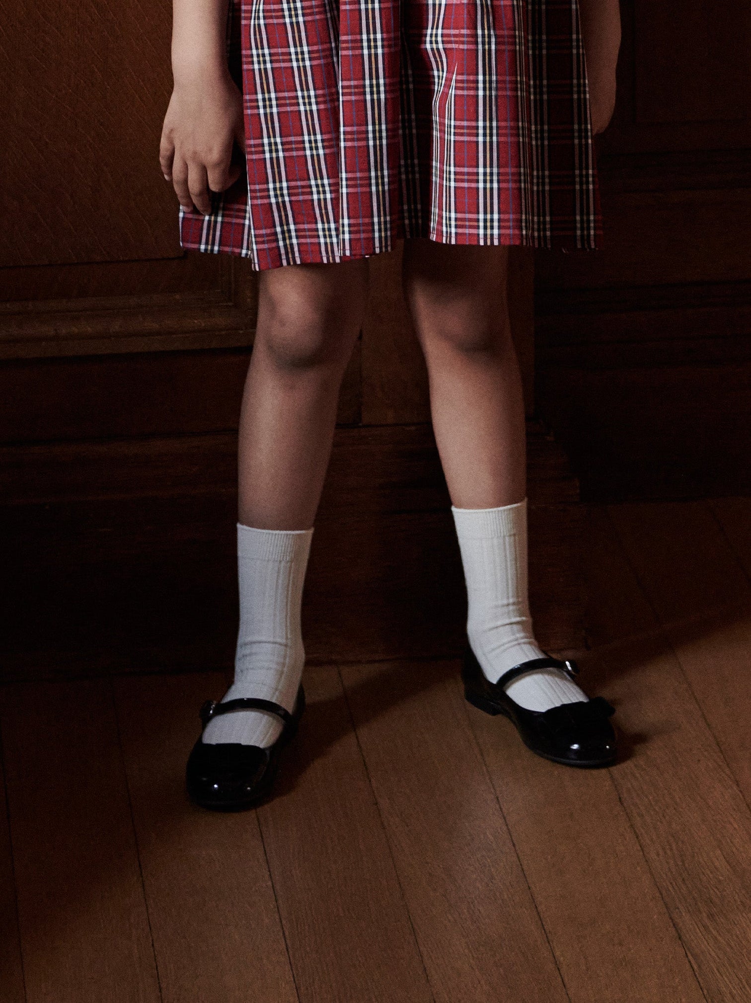 Patent Black Leather Girl Bow Mary Jane Shoes | La Coqueta Kids UK