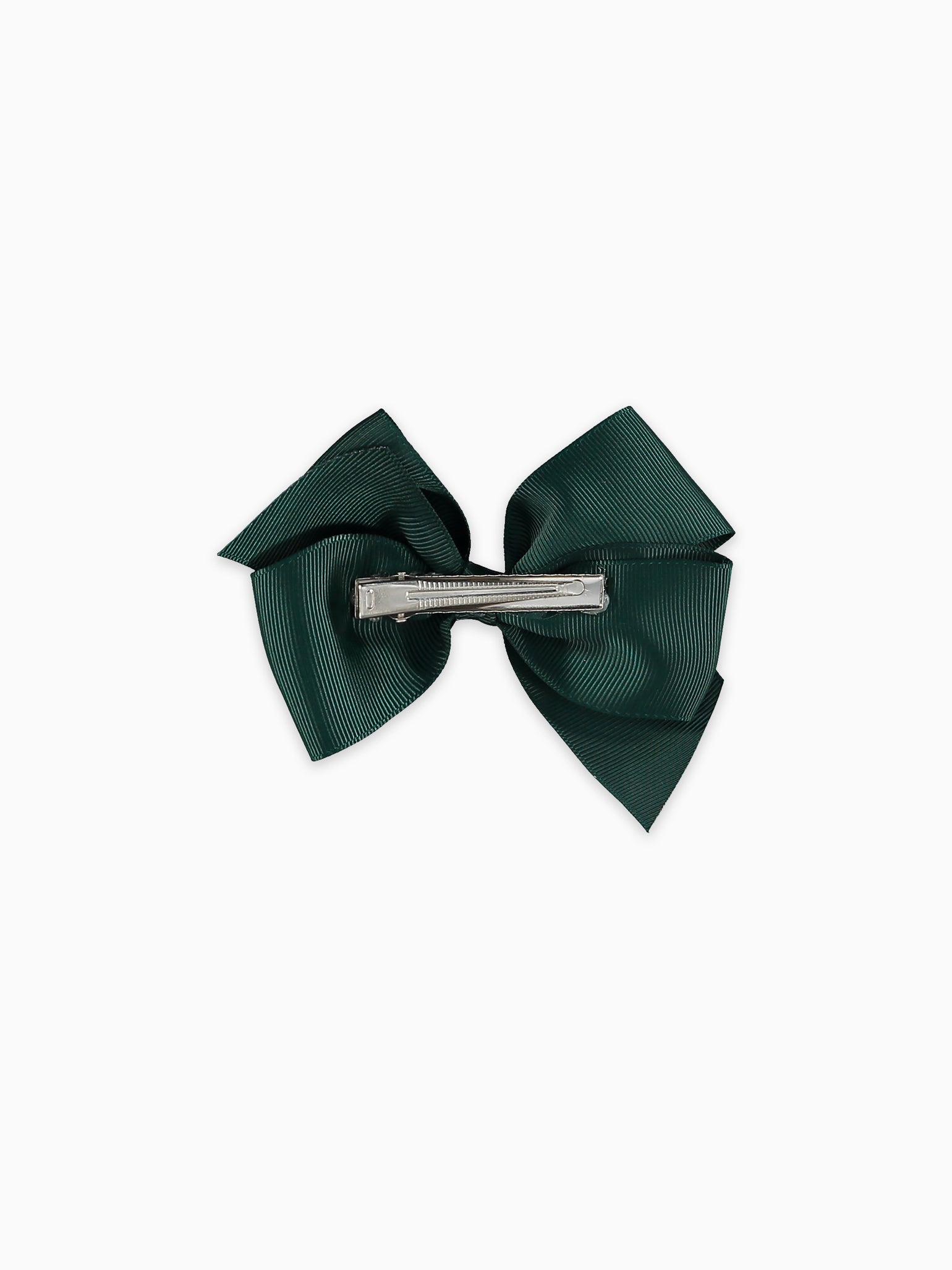 Dark Green Big Bow Girl Clip | La Coqueta Kids US